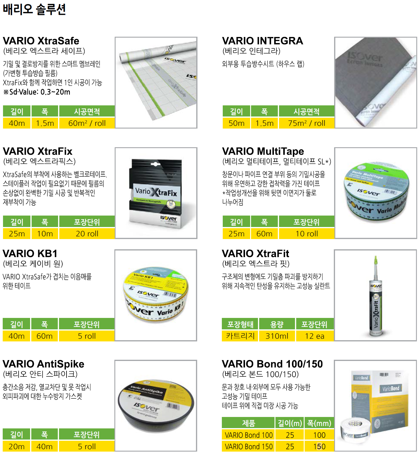 VarioBond | isover.co.kr